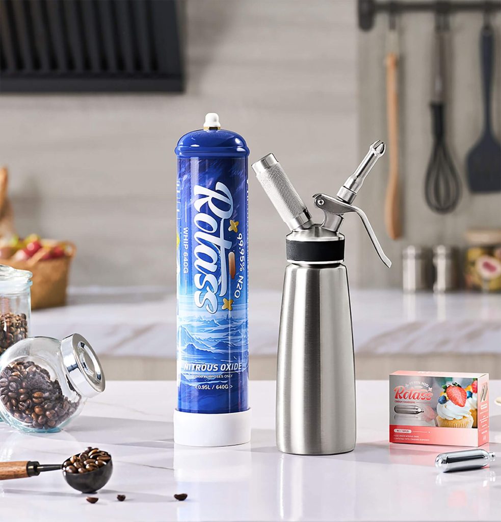 Wholesale 640g Steel N2O Cylinder - Rotass