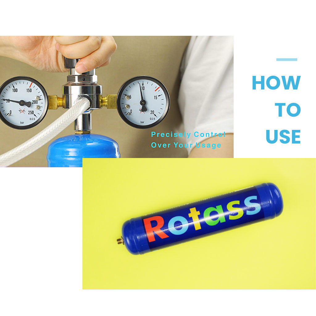 How to Use Rotass 580g Cream Chargers with Regulator - Rotass